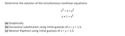Image result for Nonlinear Simultaneous Equations