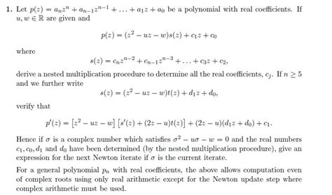 Image result for Horner's Method Numerical Analysis