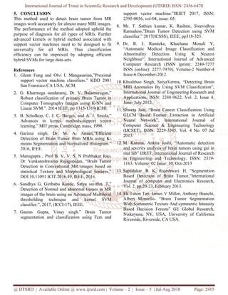 Image result for Brain Tumor Detection Classification Using SVM