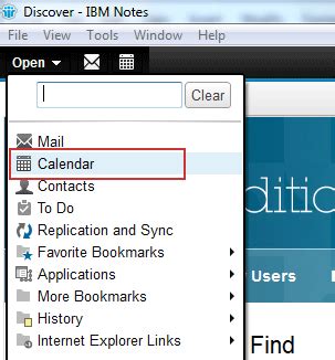 Step by Step Method for Creating Calendar in Lotus Notes