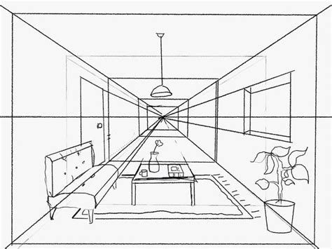 Image result for 1 Point Perspective Object Drawing