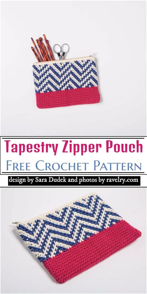 13 Free Crochet Zipper Pouch Patterns