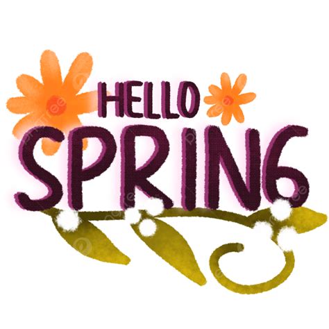 Image result for Hello Spring Transparent Background