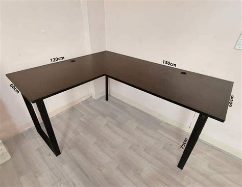 Image result for Computer L-Shape Table Simple