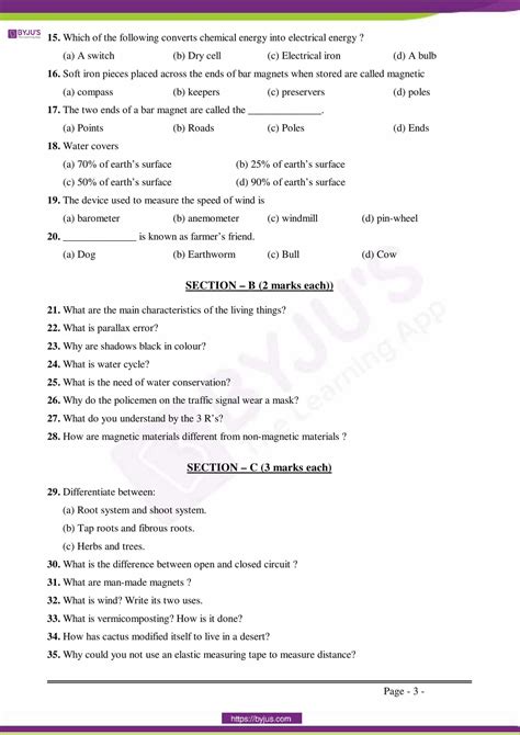 Image result for Class 6 Revision Papers Science