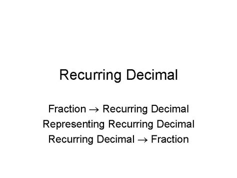 Image result for Recurring Decimal