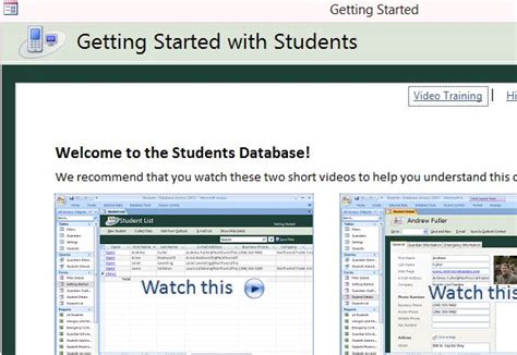Image result for Create Access Database for Teachers