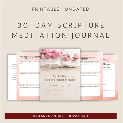 Image result for Scripture Meditation Journal