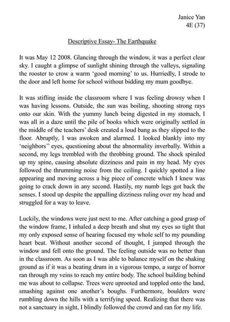 Image result for Example of Descriptive Essay About an Object