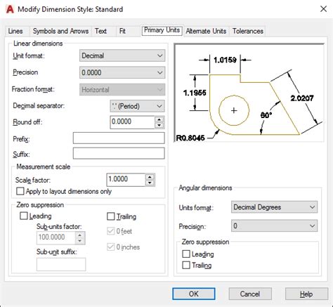 Image result for Dimension Style Manager Tab AutoCAD