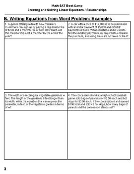 Image result for Creating Equations From Word Problems