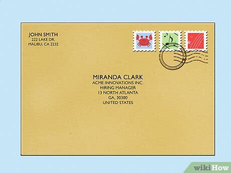 How to Address a Resume Envelope: 11 Steps (with Pictures)