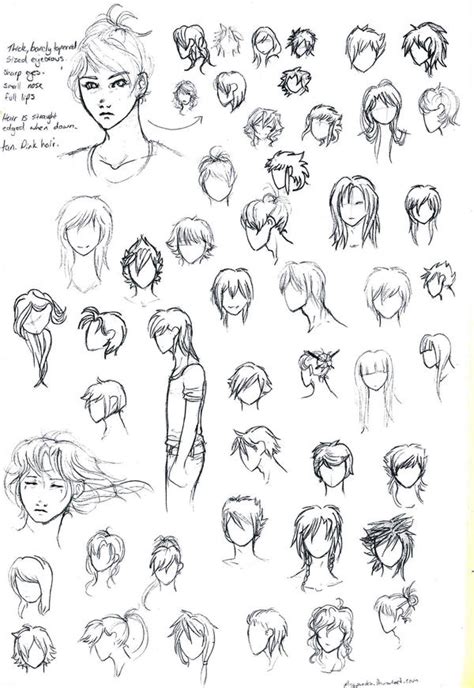 Anime hair styles by MissPinks on DeviantArt