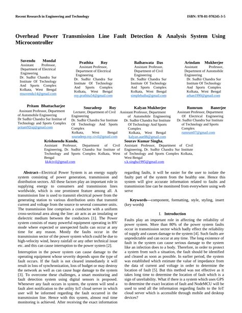 Image result for Overhead Line Fault Detection