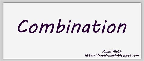 Image result for What Is Combination in Math