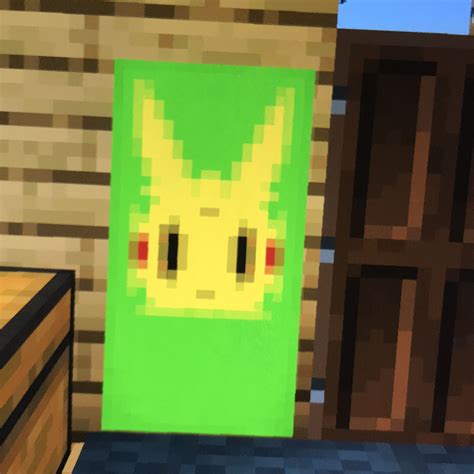 Image result for Pikachu Banner Minecraft Tutorial