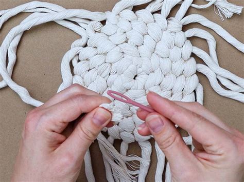 Image result for Macrame Coaster Tutorial Round