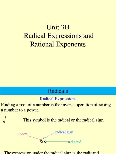 Image result for Radical Exponents