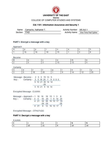 Image result for One Time Pad Cipher Table