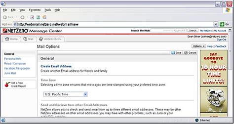 Image result for Netzero.net Message Center