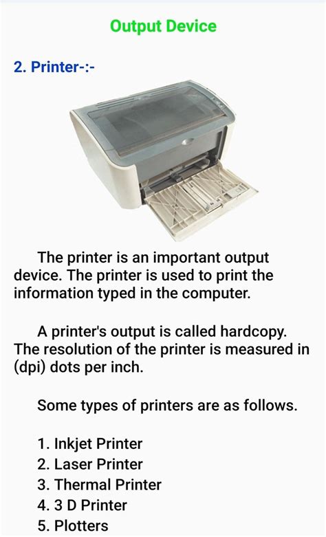 Discover the Power of Output Devices: Thermal Printer, Inkjet Printer