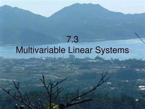Image result for Multivariable Linear Systems.ppt