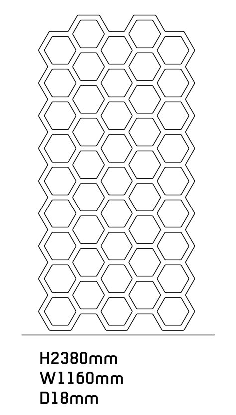Image result for PVC Hex Screen