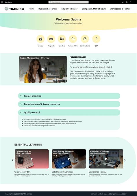 Image result for Intranet Page. Examples