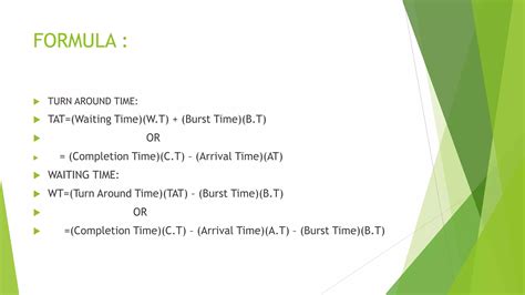 Image result for Scheduling Algorithms Formulas