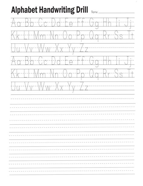 Image result for Handwriting Practice Paper Free Printable