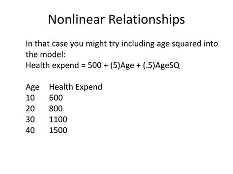 Image result for Nonlinear Relationships Examples