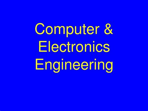 Image result for Electronics and Computer Engineering