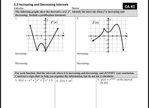 Image result for Increasing & Decreasing Intervals Calculus