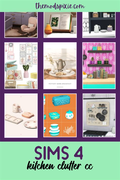 Image result for Sims 4 Kitchen Clutter CC