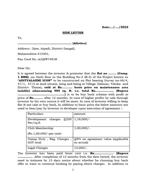 Image result for Letter Side Example