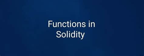 Image result for Solidity Functions
