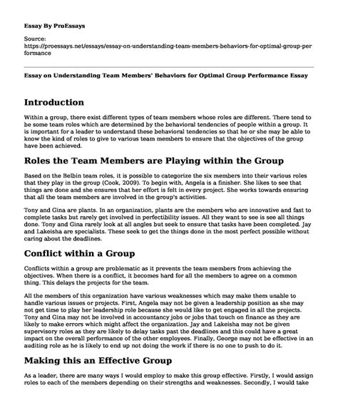 Image result for Group Work Essay Examples