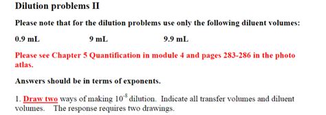 Image result for Dilution Math Problem