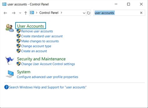 Image result for User Profiles Control Panel