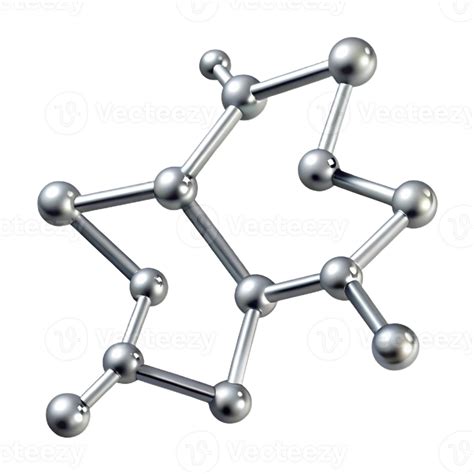 3D Molecular Structure Illustration 54047393 PNG