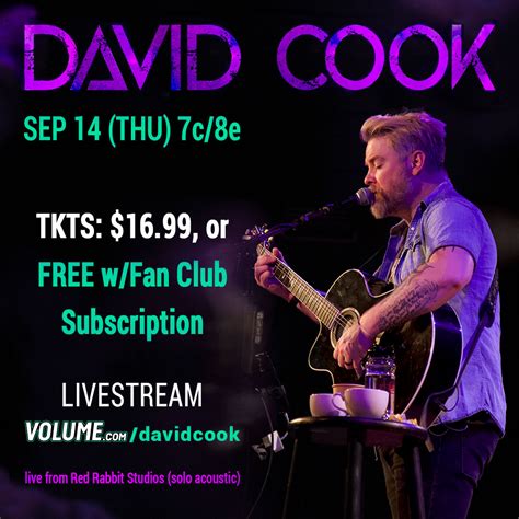 Image result for David Cook Live