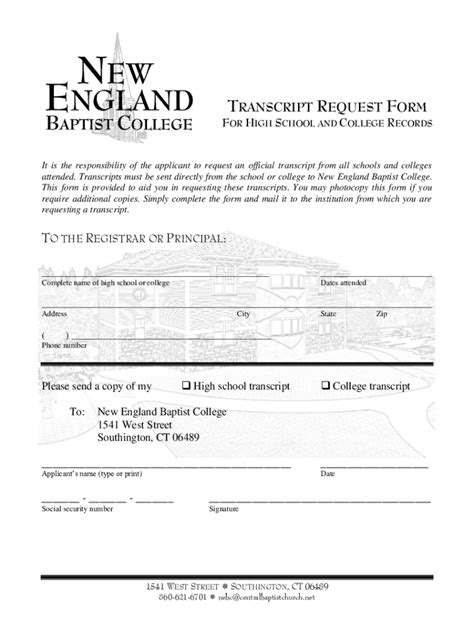 Image result for High School Transcript Request Form