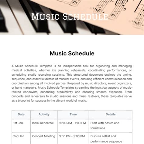 Image result for Example Rapper Schedule