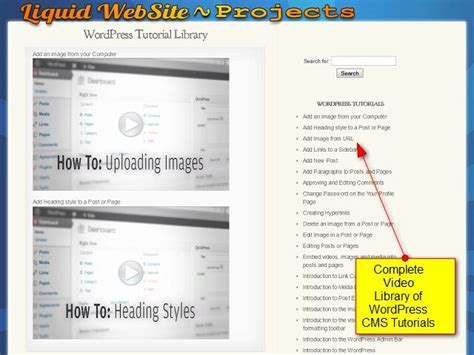 Image result for Wordpress Tutorial Videos
