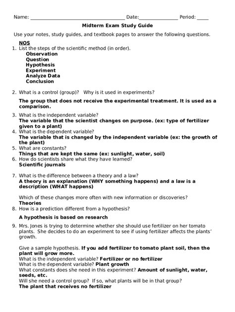 Image result for Study Guide Chapter 1 Worksheet