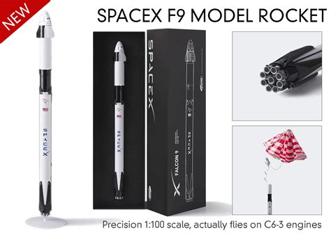 Model rocket kits :: Scale model rockets :: SpaceX Falcon 9 model ...