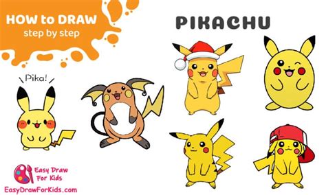 Image result for How Do You Draw Pikachu