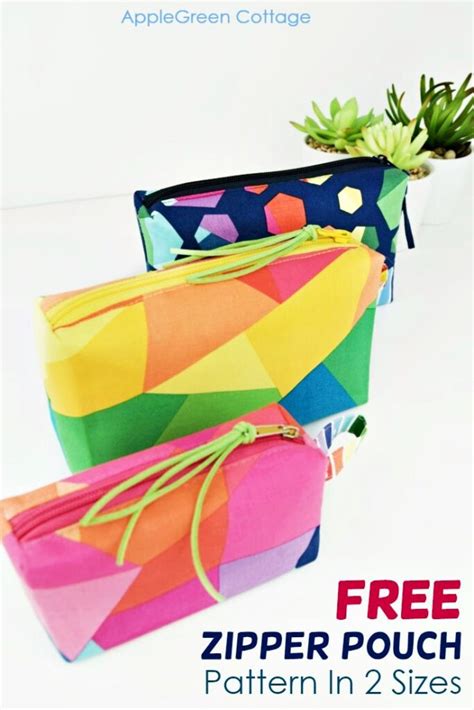 Image result for Boxed Zipper Pouch Pattern