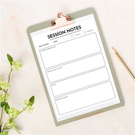 Image result for Session Notes Examples