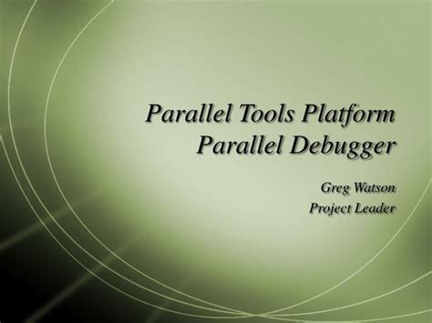 Image result for Parallel Debug